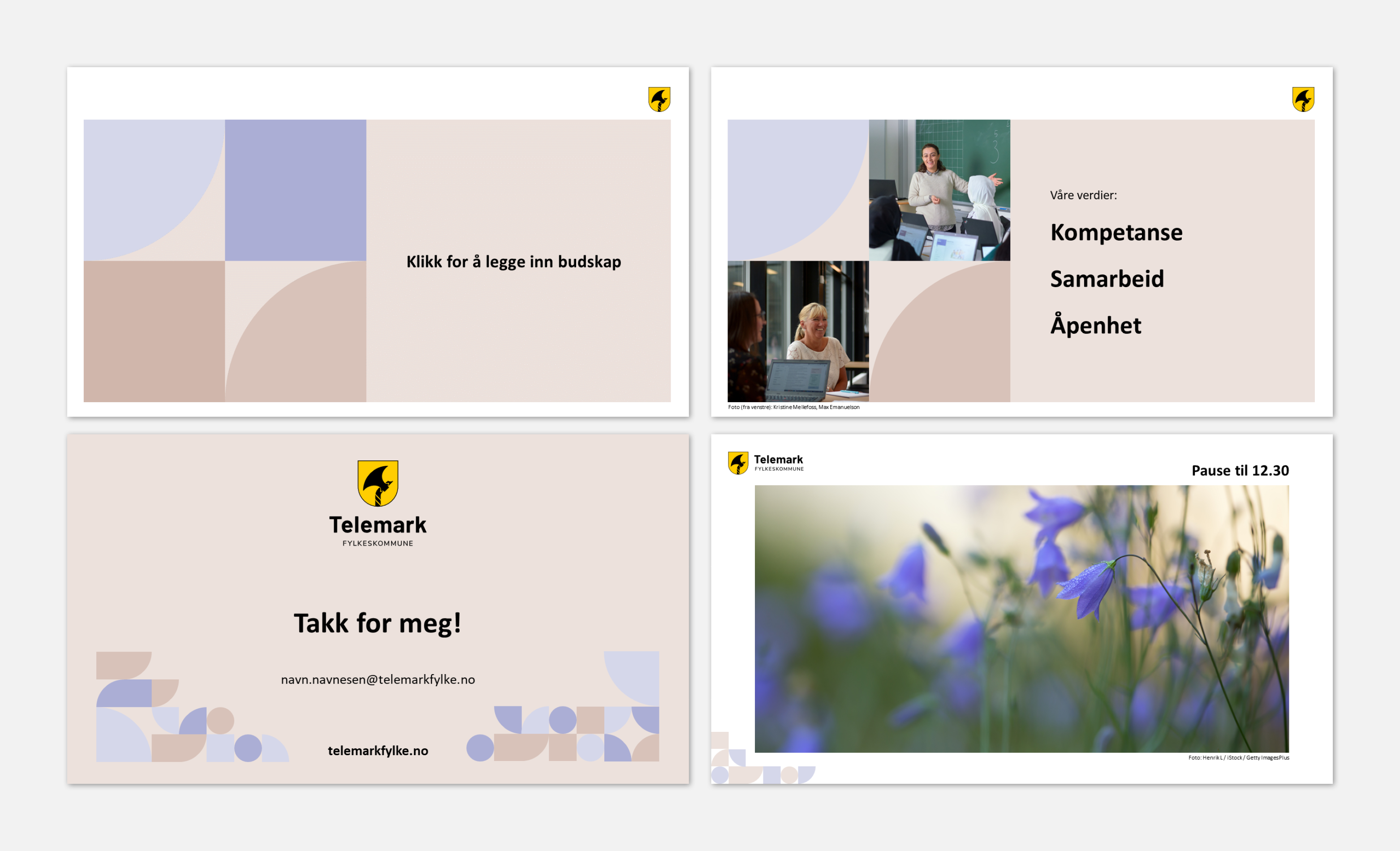 PowerPoint presentasjonsmal - Telemark fylkeskommune